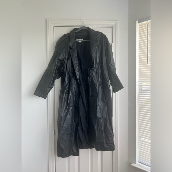 split end | Jackets & Coats | Vintage Long Leather Jacket | Poshmark